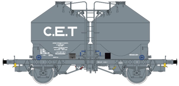 Wagon Cimentier C.E.T Ep III sans passerelles - 43112 R37