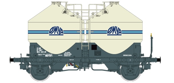 Wagon Cimentier OMYA Ep IV sans passerelles - 43113 R37